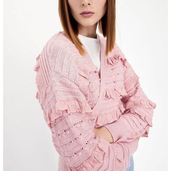 Zara | Sweaters | Zara Structured Knit Cardigan Jacket Size S | Poshmark